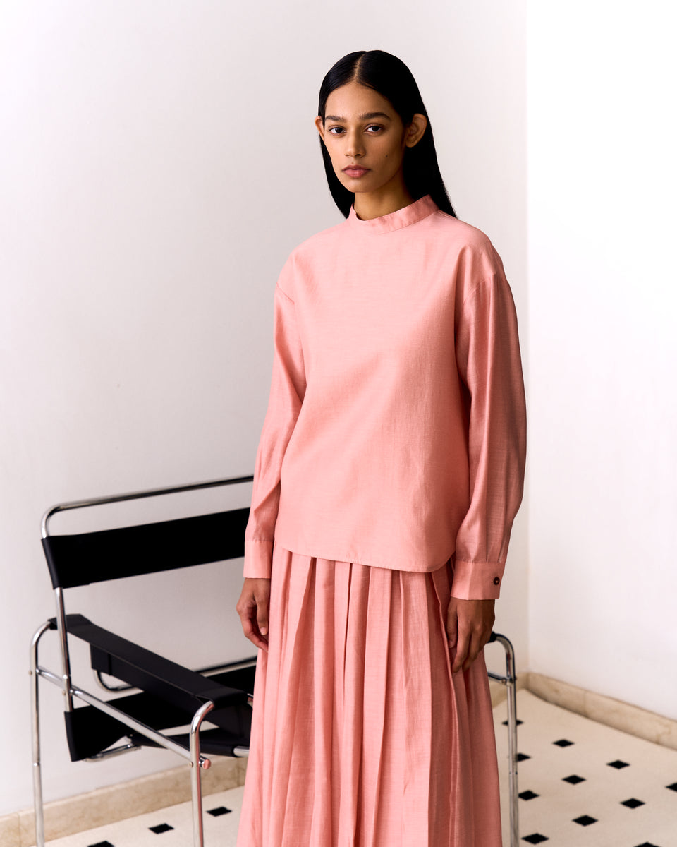 V-Back Blouse – MONOLOQ Pte Ltd